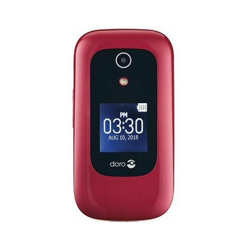 Doro 7050 - 512 MB - White, Burgundy - Unlocked - GSM – Cell2Get